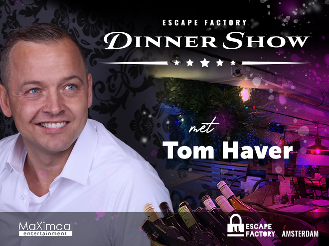 Dinnershow met Tom Haver - Ticketpoint officieel verkooppunt