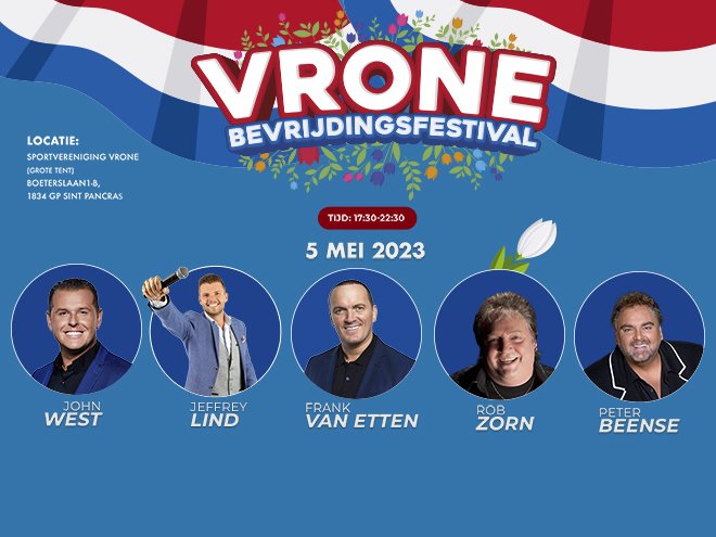 Vrone Bevrijdingsfestival - Ticketpoint officieel verkooppunt